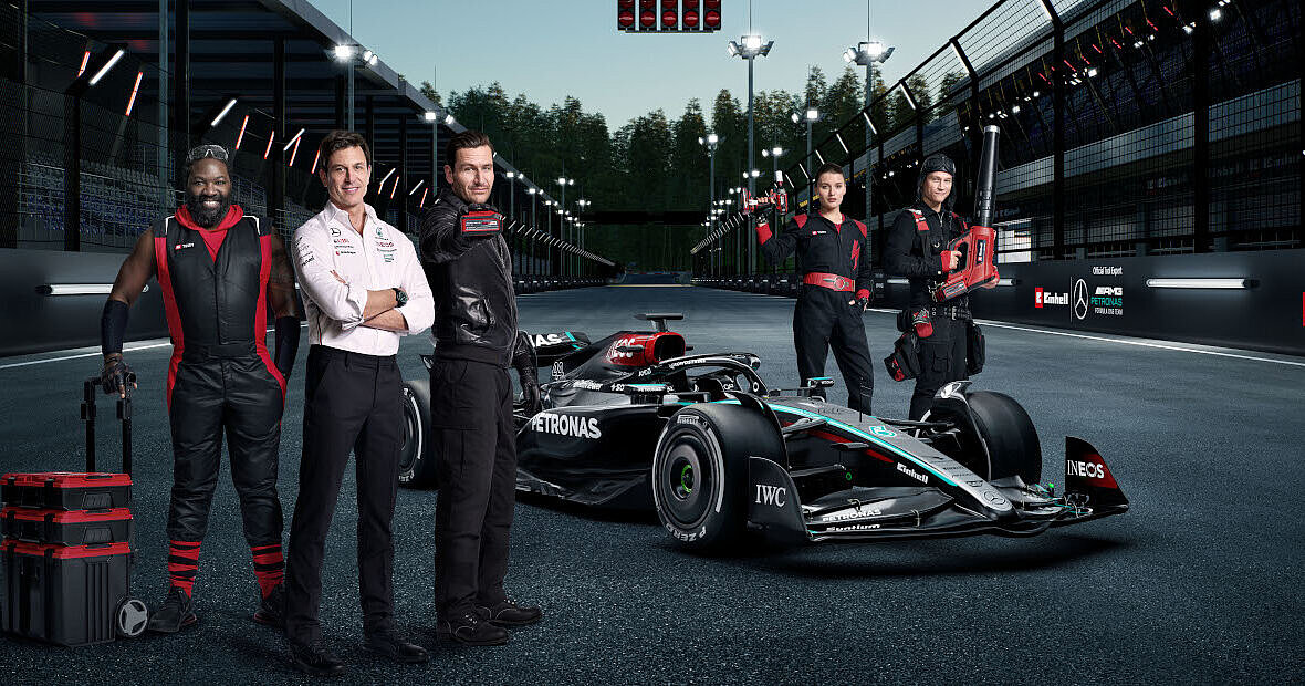 Einhell is partner of the Mercedes-AMG PETRONAS F1 Team